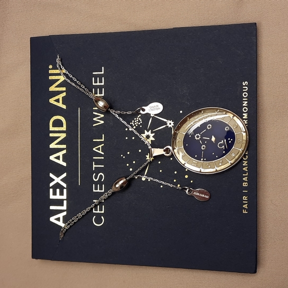 Alex and Ani | Jewelry | Alex And Ani Silver Libra Celestial Wheel Necklace | Poshmark